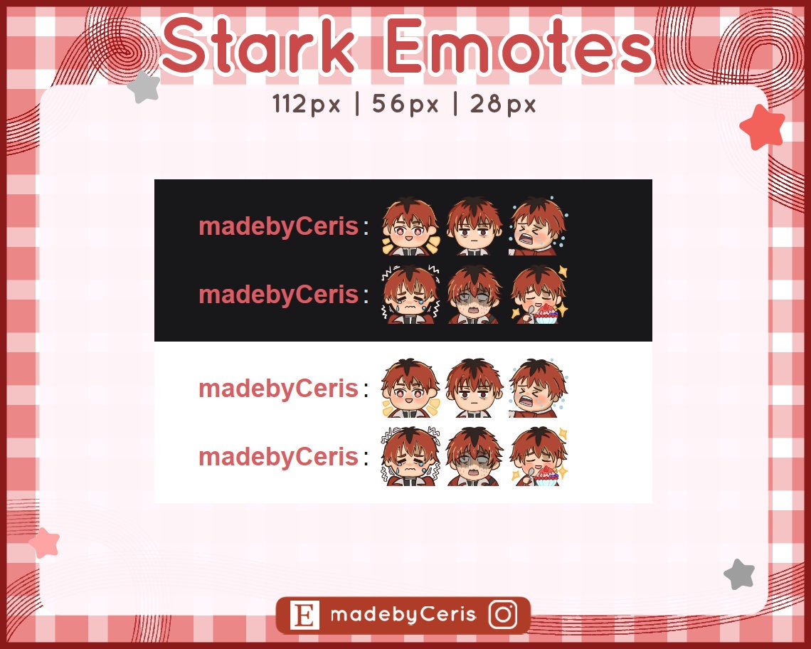 Stark Emotes Pack Frieren Premade Emotes for Twitch Discord Youtube ...