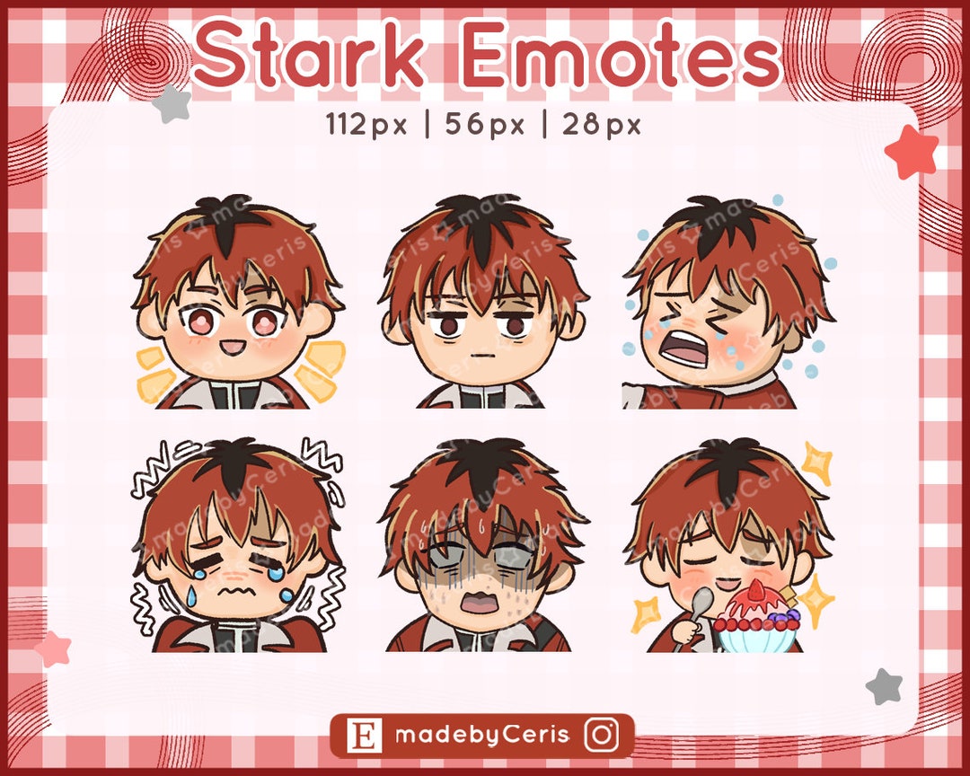 Stark Emotes Pack Frieren Premade Emotes for Twitch Discord Youtube ...