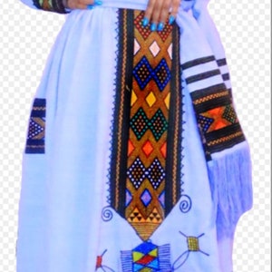 Ethiopian Traditional Dress Wollo/raya - Etsy