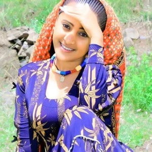 Ethiopian Beaded Necklace Wollo/raya - Etsy