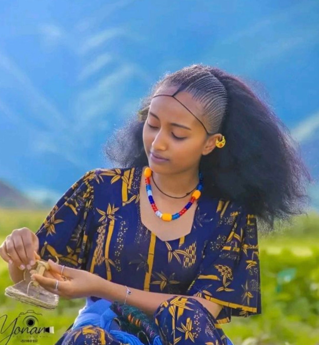 Ethiopian Beaded Necklace Wollo/raya - Etsy