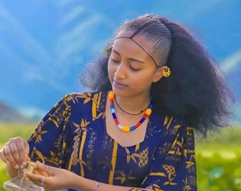 Ethiopian Traditional Dress Wollo/raya - Etsy