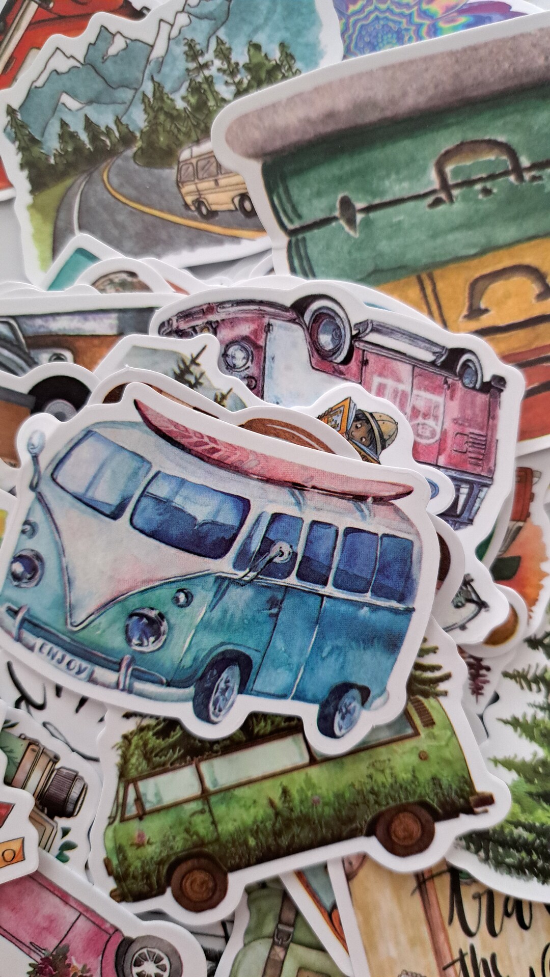 50 Camping and Travel Stickers – Perfect for Planners, Diaries ...