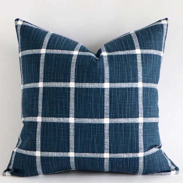 Blue Modern Pillow - Etsy
