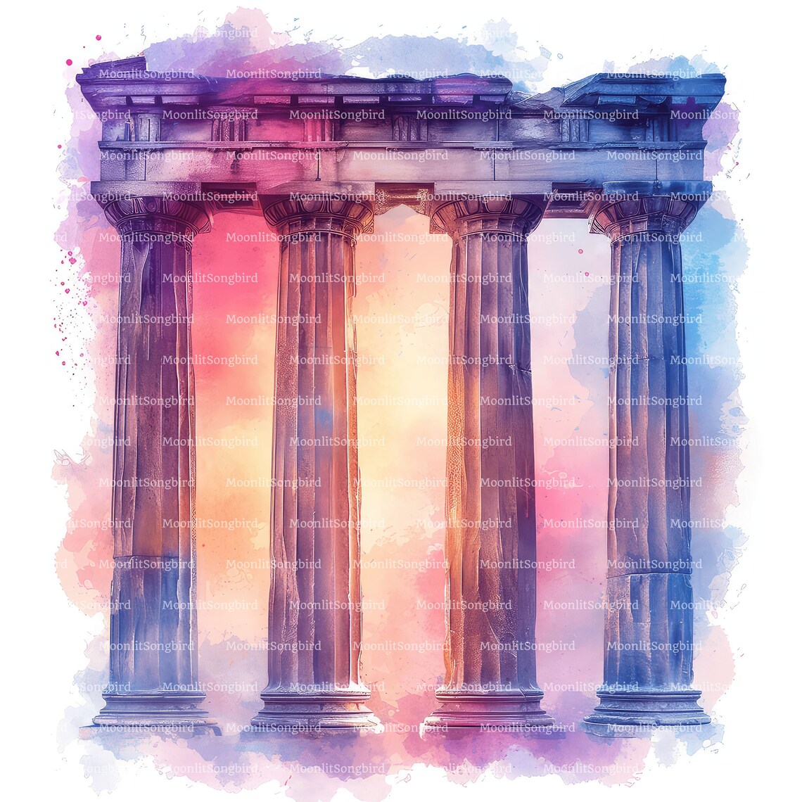 10 Ancient Greek Columns Clipart, Digital Download, Printable ...