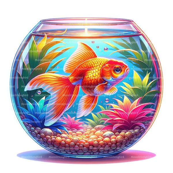 Fish Bowl Clipart - Etsy