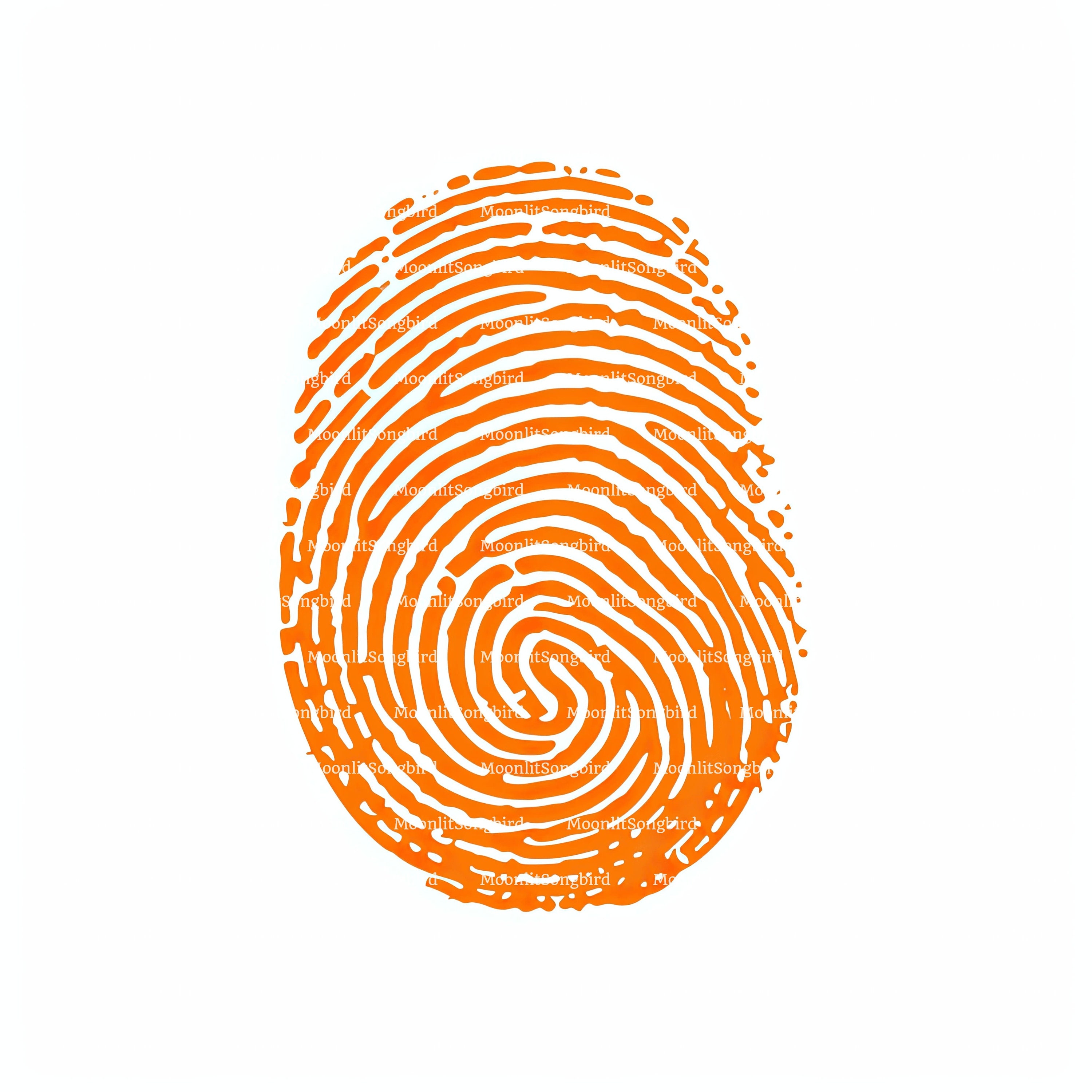 9 Color Fingerprint Clipart, Digital Download, Printable Watercolor ...