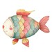 9 Patchwork Fish Clipart, Digital Download, Printable Watercolor ...