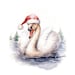 12 Christmas Swan Clipart Digital Download Printable - Etsy