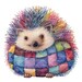 9 Patchwork Hedgehog Clipart, Digital Download, Printable Watercolor Clipart, Paper Crafts ...
