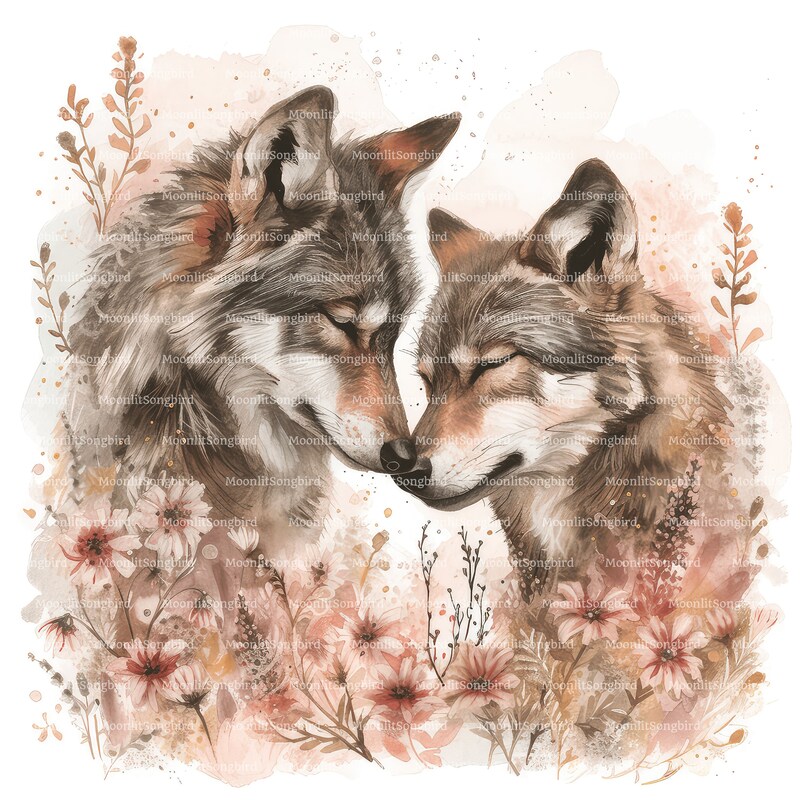Wolf Valentine - Etsy