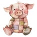 10 Patchwork Pig Clipart (images Only!) Digital Download, Printable ...