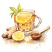 10 Ginger Tea Clipart, Digital Download, Printable Tea Watercolor ...