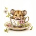 12 Mouse in Teacup Clipart, Digital Download, Printable Watercolor ...