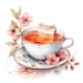 10 Tea With Tea Bag Clipart, Digital Download, Printable Watercolor ...