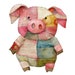 10 Patchwork Pig Clipart (images Only!) Digital Download, Printable ...