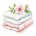 12 Bath Towels and Flowers Clipart, Digital Download, Printable ...