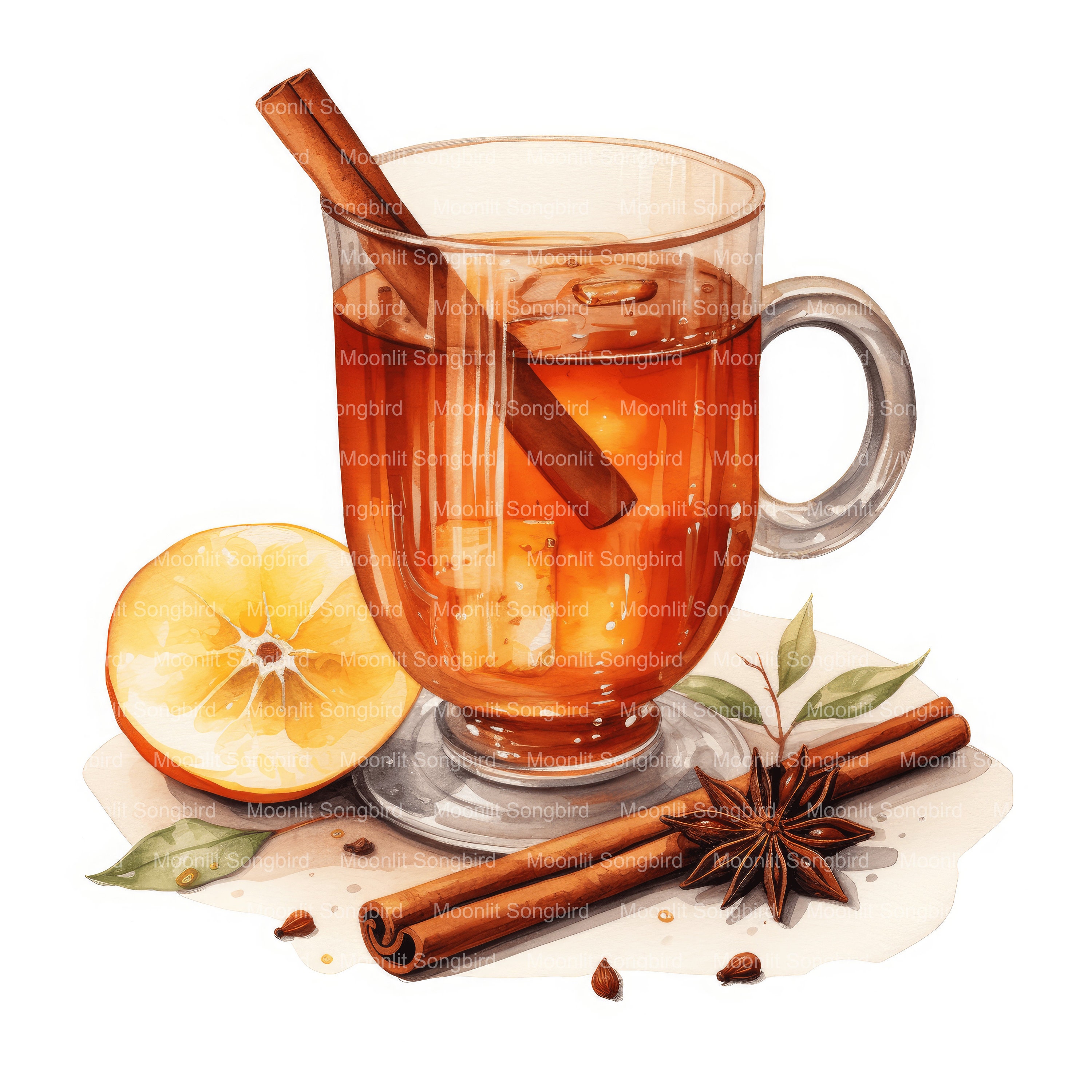 14 Hot Apple Cider Clipart, Digital Download, Printable Watercolor ...