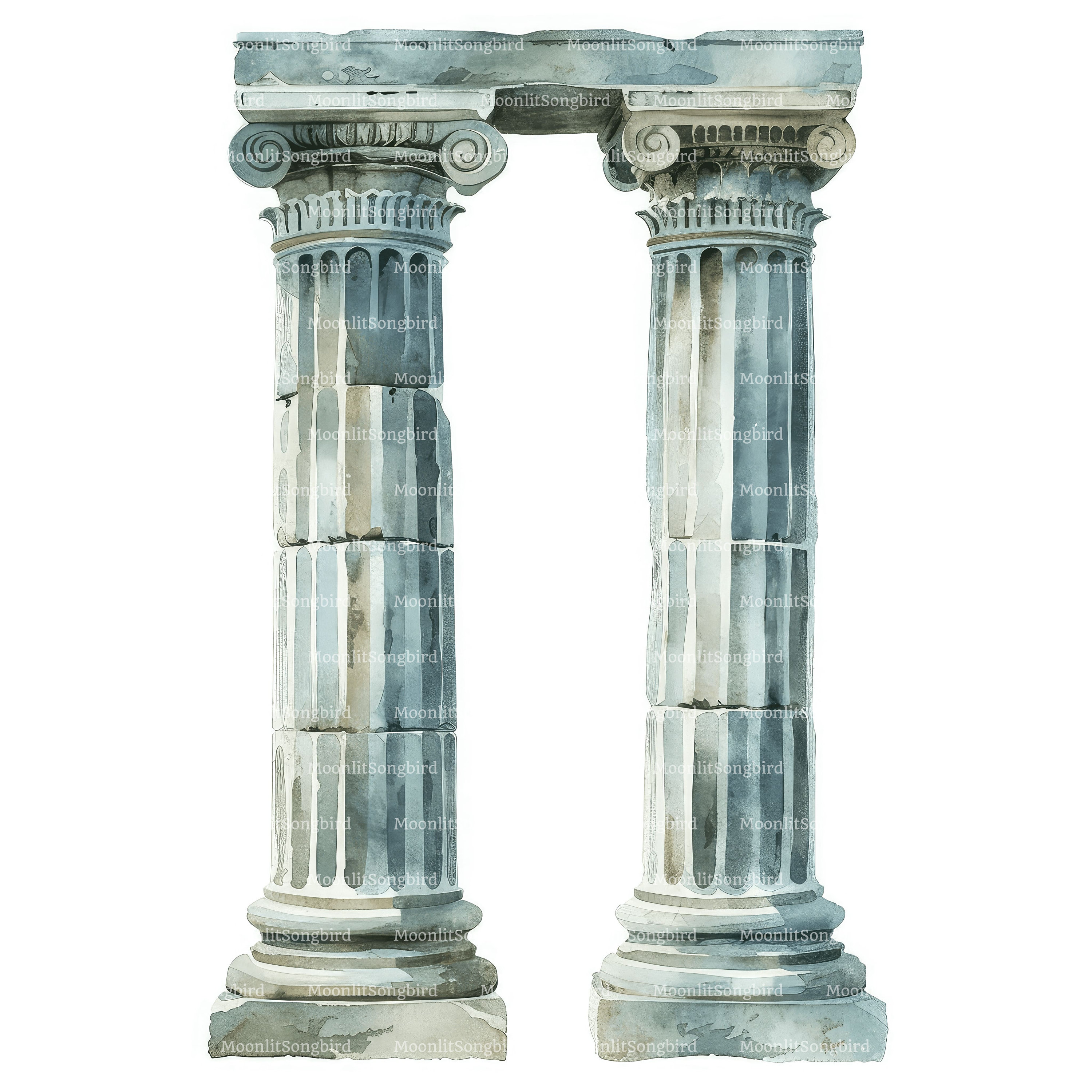 10 Ancient Greek Columns Clipart, Digital Download, Printable ...