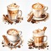 14 Chai Latte Clipart, Digital Download, Printable Watercolor Drinks ...