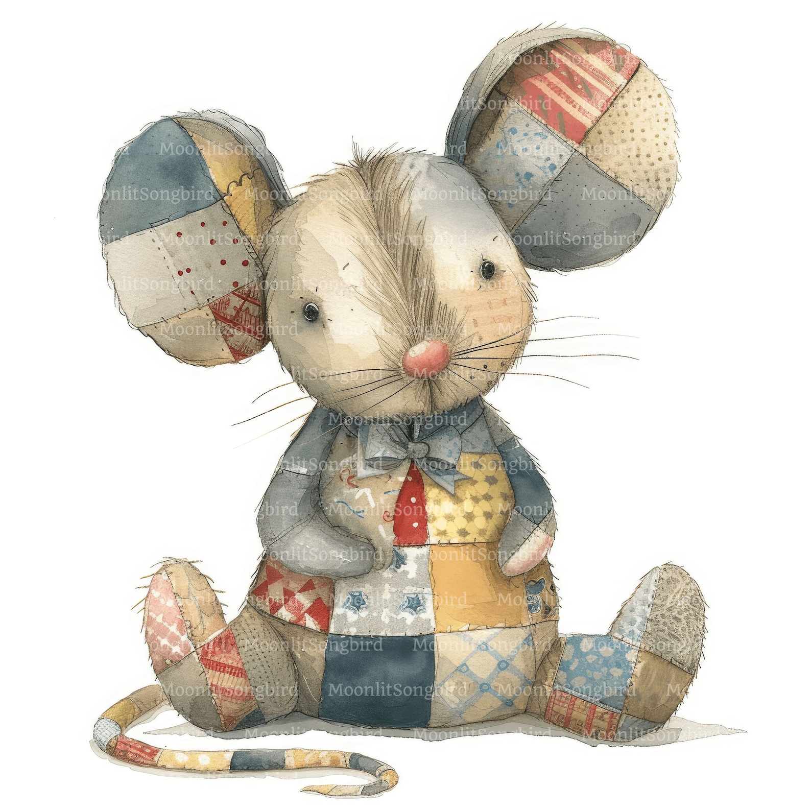 25 Patchwork Animals Clipart (images Only!) Digital Download, Printable ...