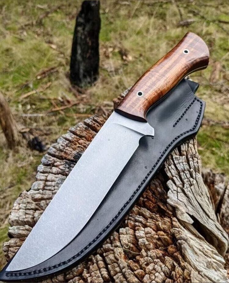 Personalized Bowie Knife Handmade High Carbon Steel Hunting Bowie Knife ...