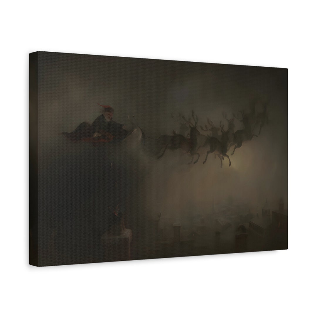 William Holbrook Beard Santa Claus 1862 Canvas Print Famous - Etsy