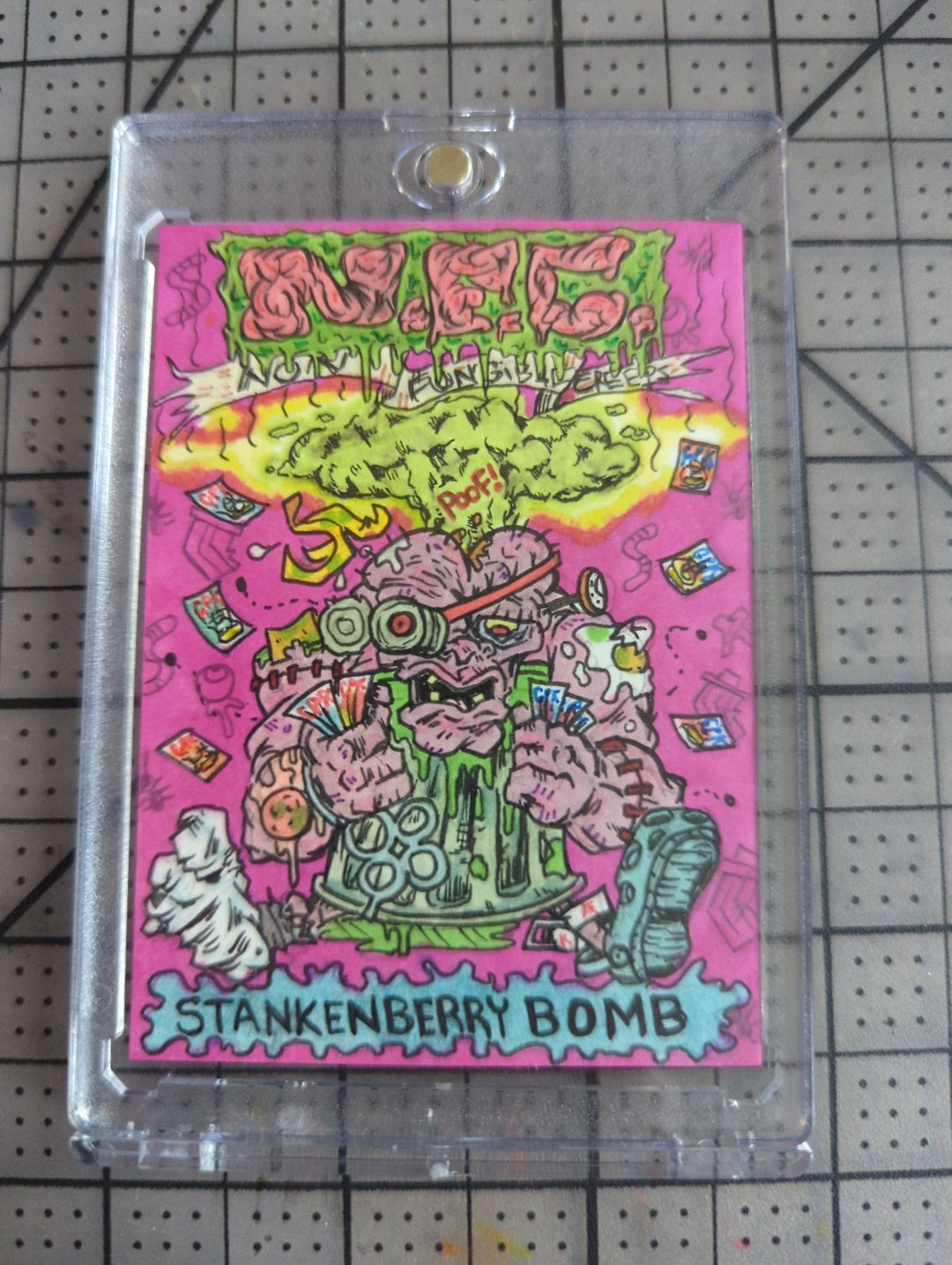 Non Fungible Creeps Official Sketch Card Stankenberry Bomb - Etsy