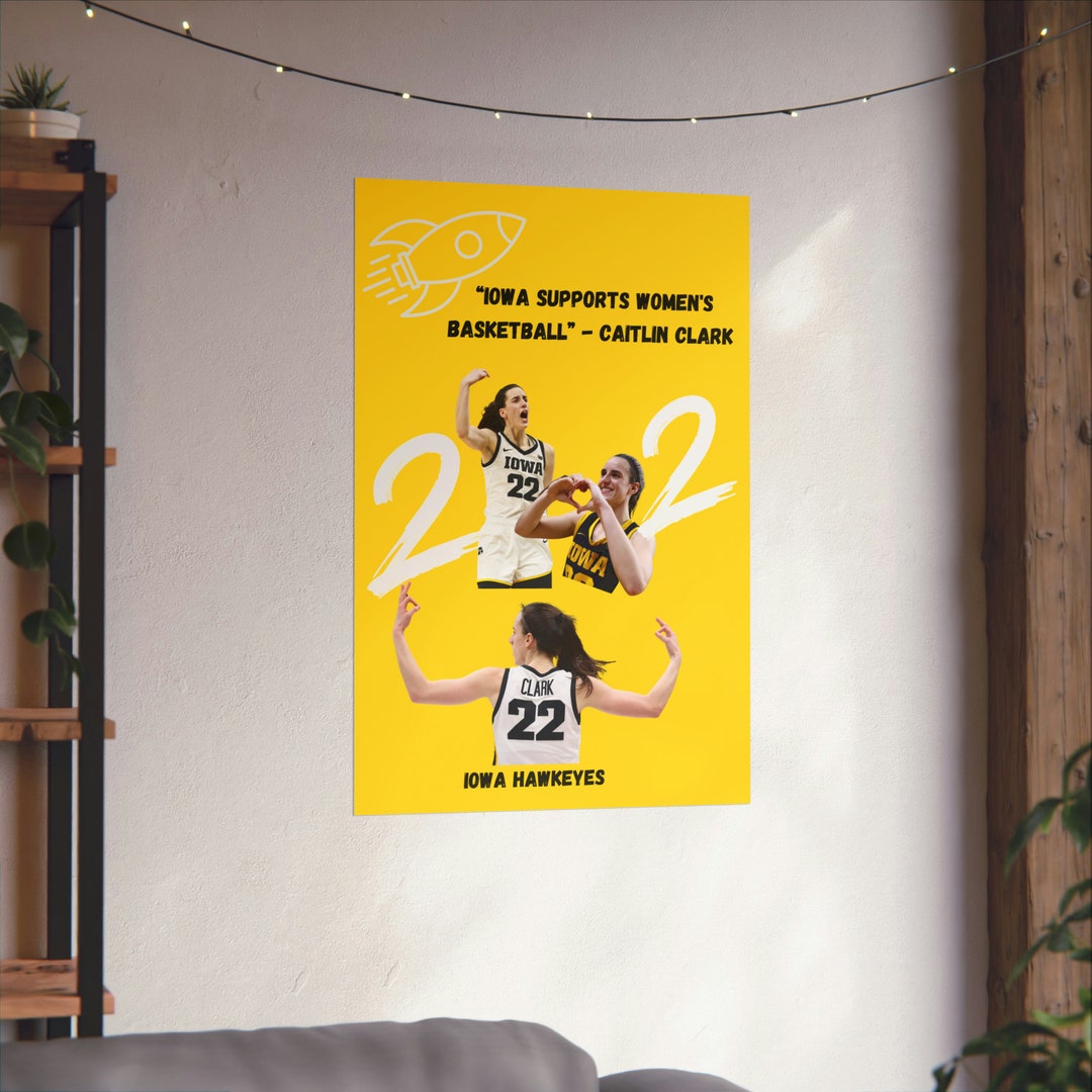 Caitlin Clark Wall Art Poster iowa Supports Women's Basketball - Etsy