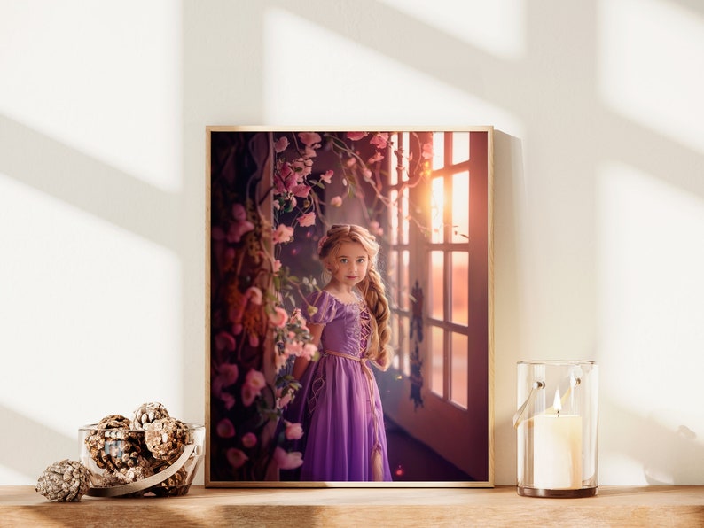 Custom Princess Portrait Princess Rapunzel Turn You Photo to Princess ...