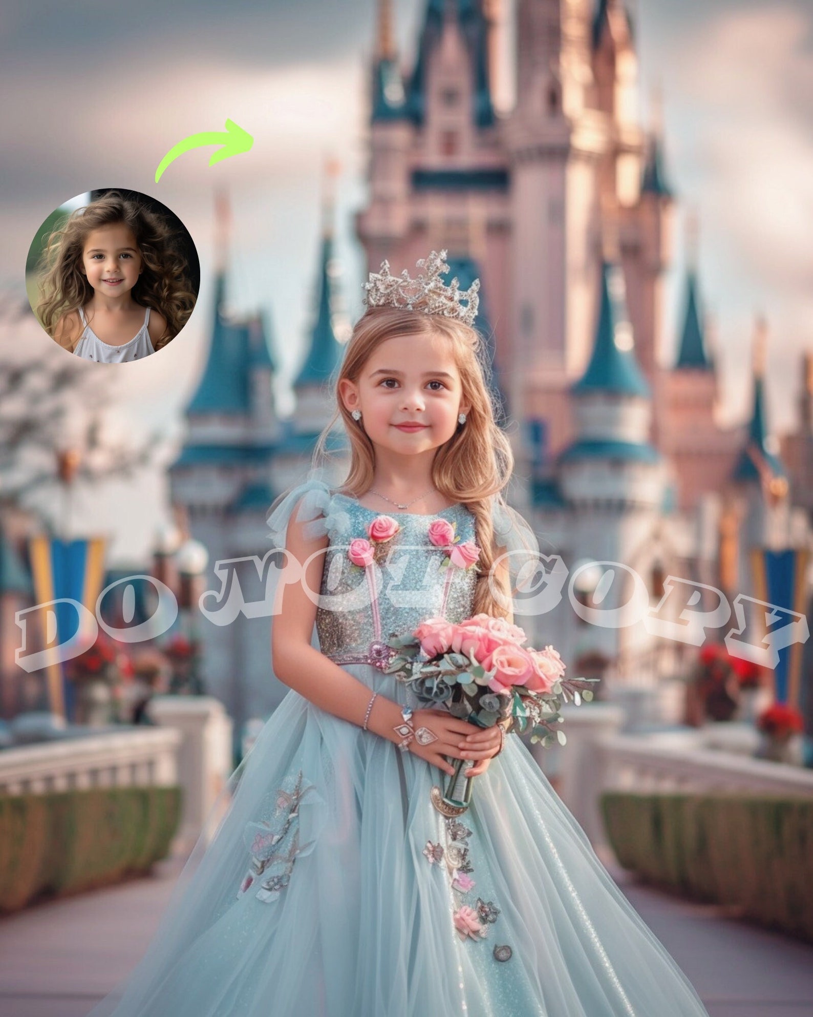 Custom Cinderella Princess Portrait Princess Cinderella Turn You Photo ...
