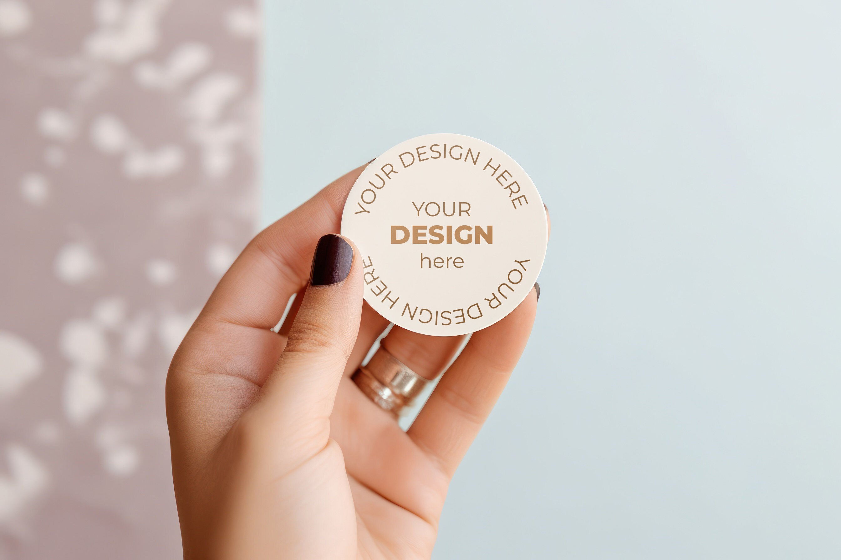 Sticker Mockup Round Sticker Template Pack Decal Sticker Mock Up, Die ...