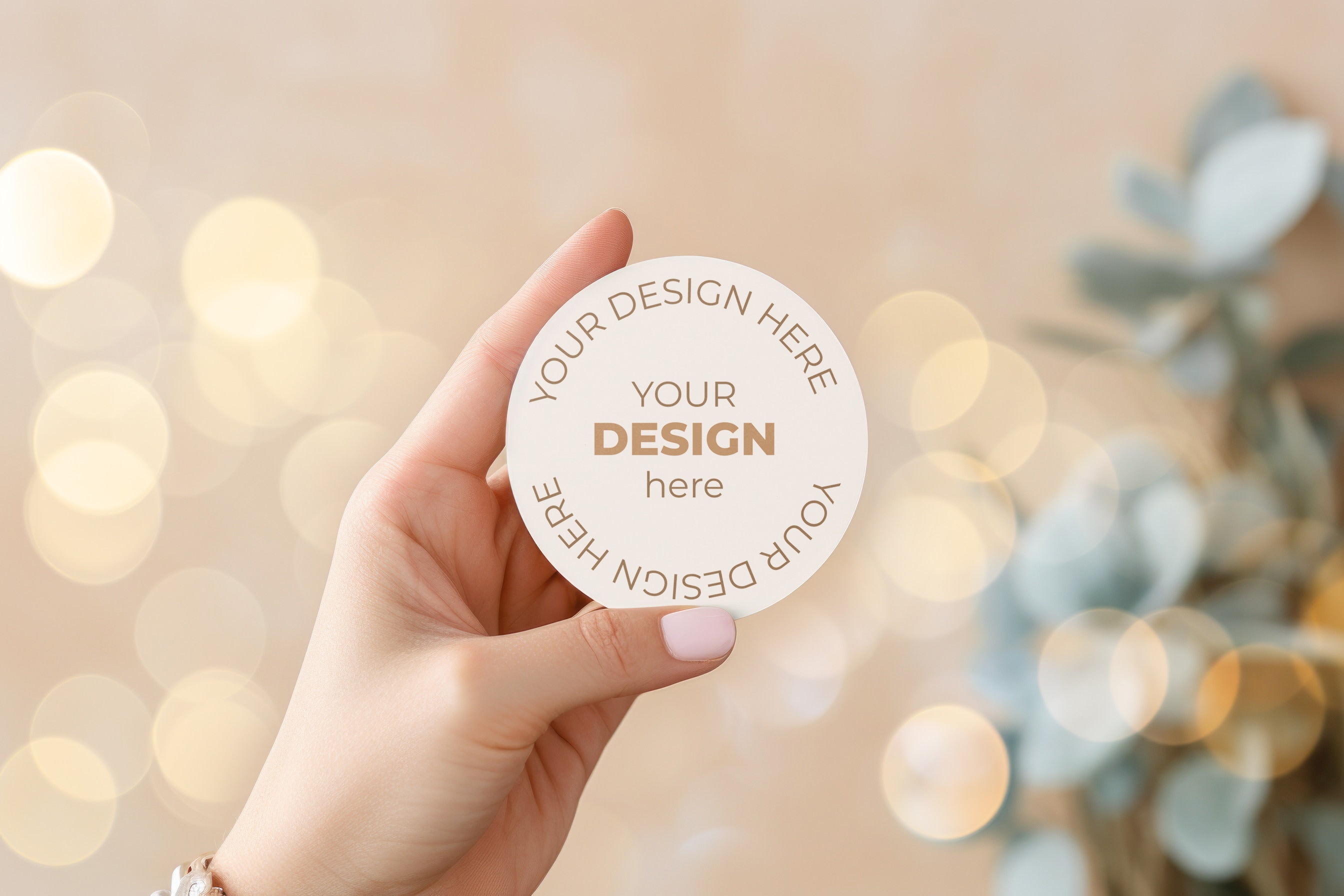 Sticker Mockup Round Sticker Template Pack Decal Sticker Mock Up, Die ...