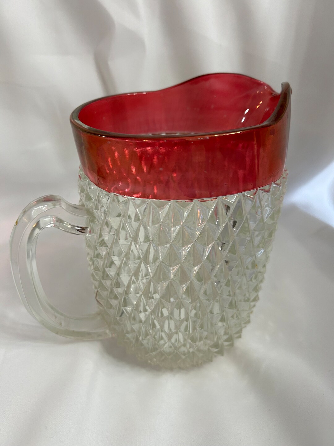Midcentury Modern. Indiana Glass Crystal Pitcher - Etsy