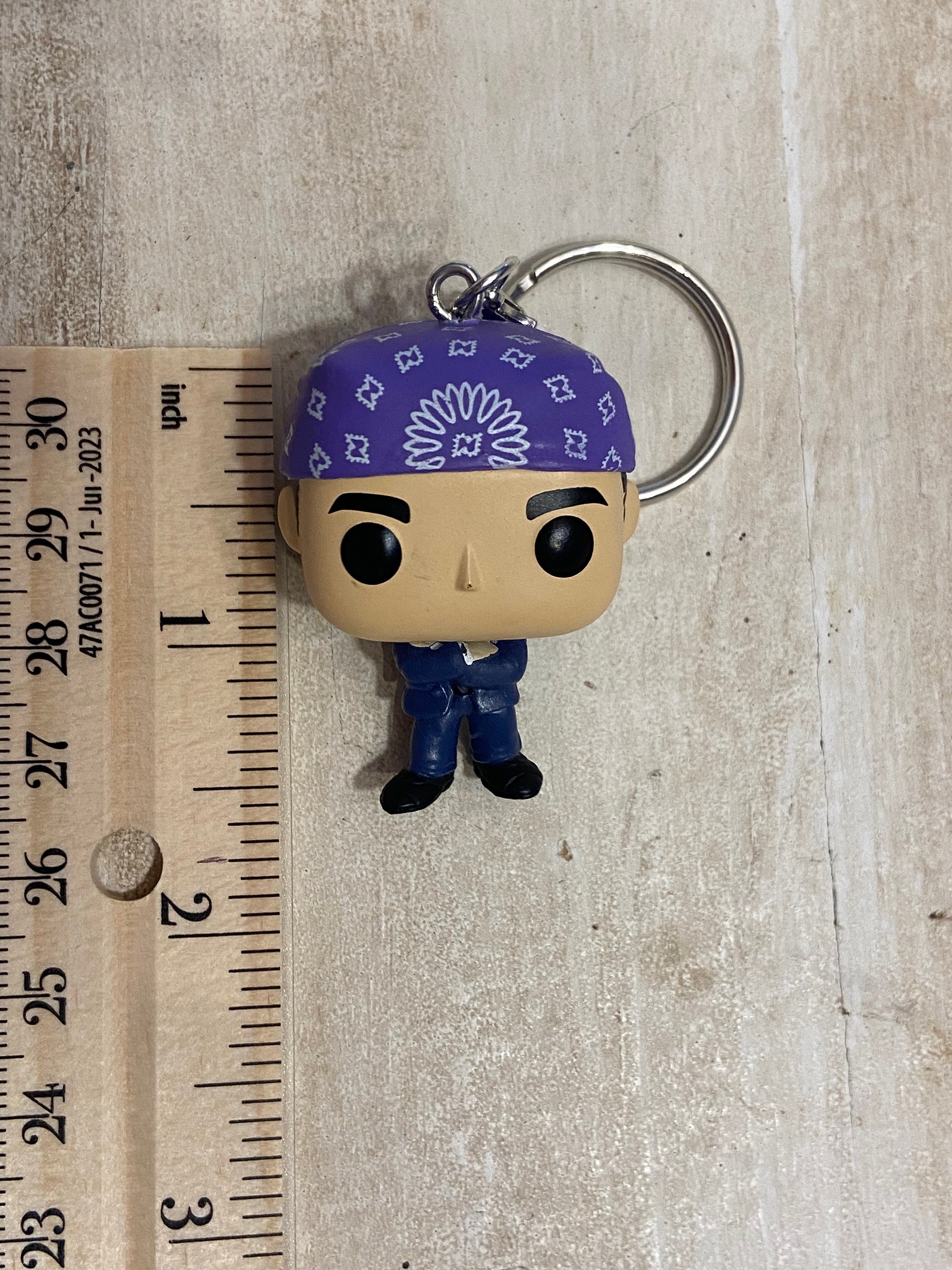 The Office Mini Funko Pop Keychain Handmade Dwight Schrute, Michael ...