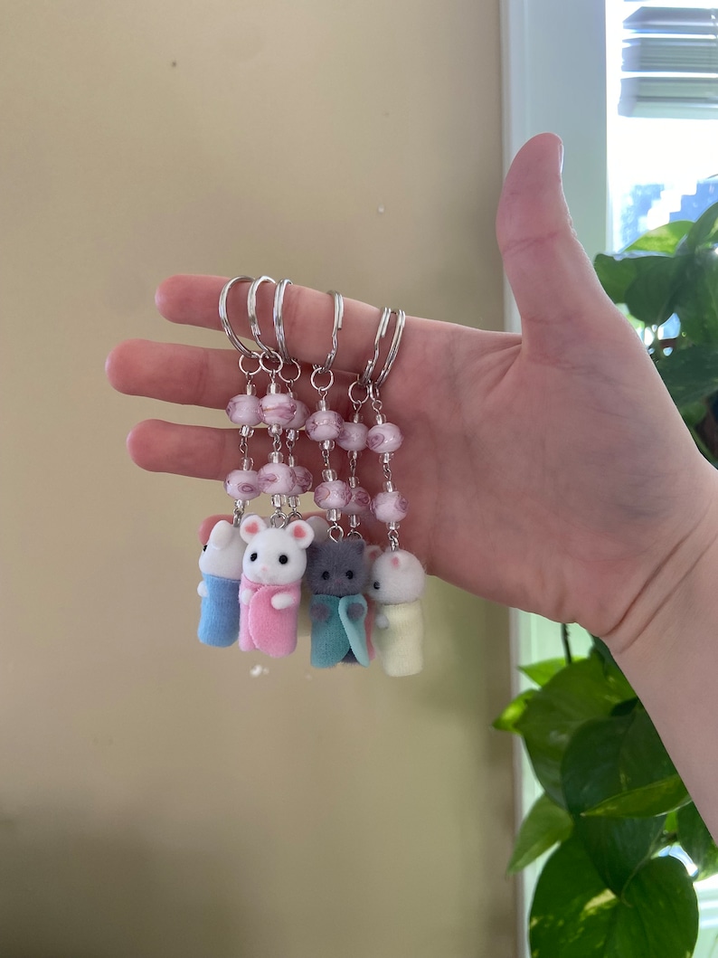 Calico Critters Baby Triplets Persian Cats and Marshmallow Mice ...