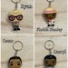 The Office Mini Funko Pop Keychain Handmade Dwight Schrute, Michael ...