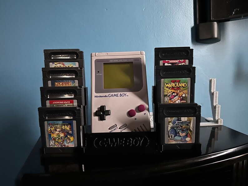 Gameboy Console and Game Stand. Customizable. Game Boy Game Holder - Etsy