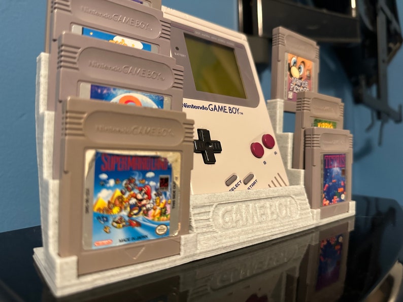 Gameboy Console and Game Stand. Customizable. Game Boy Game Holder - Etsy