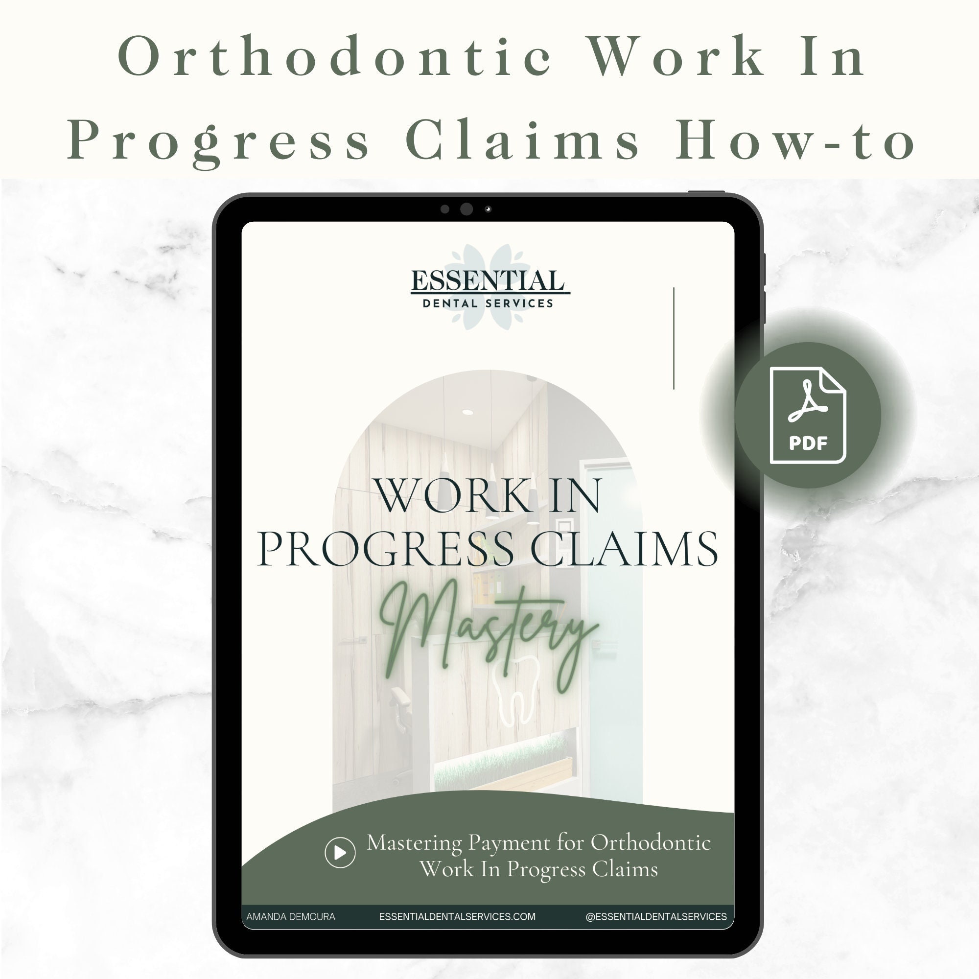 Orthodontic Work in Progress Claims Training Guide - Etsy