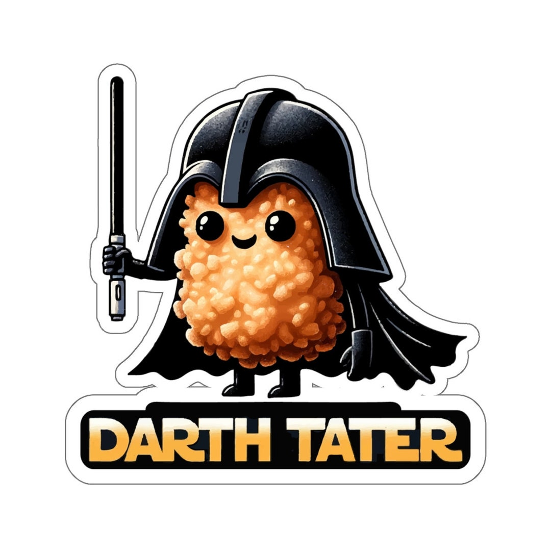Darth Tater Sticker - Star Wars Darth Vader Parody Sticker - Etsy