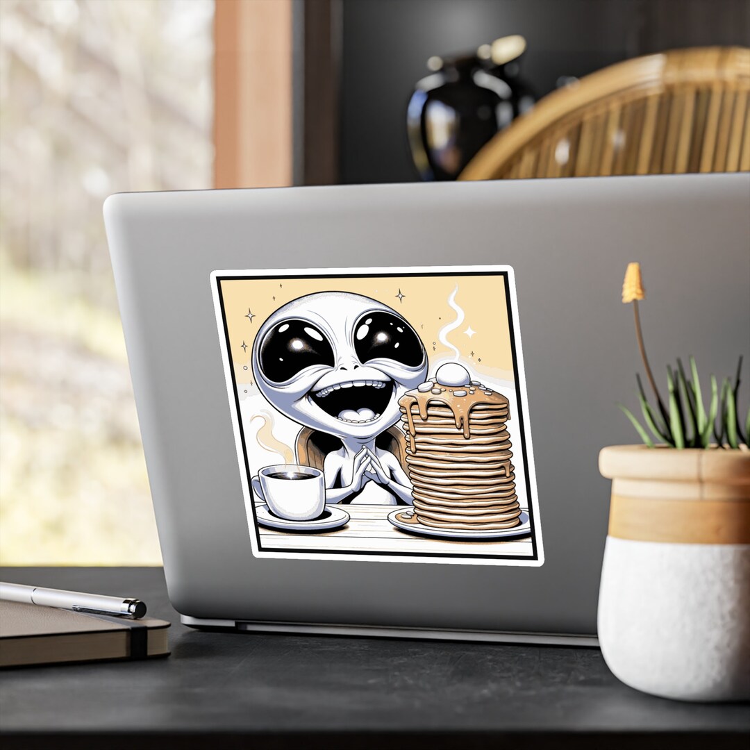 Pancake Alien Vinyl Decals - Etsy