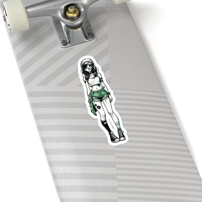 Zombie Girl Sticker - Etsy