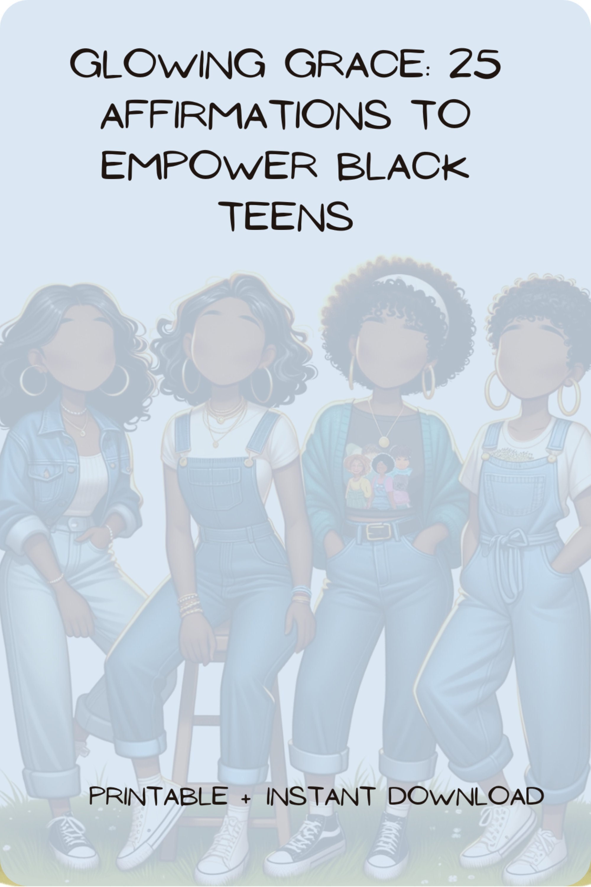 Affirmation Cards for Teen Girls | 25 PDF Printable Digital Cards - Etsy