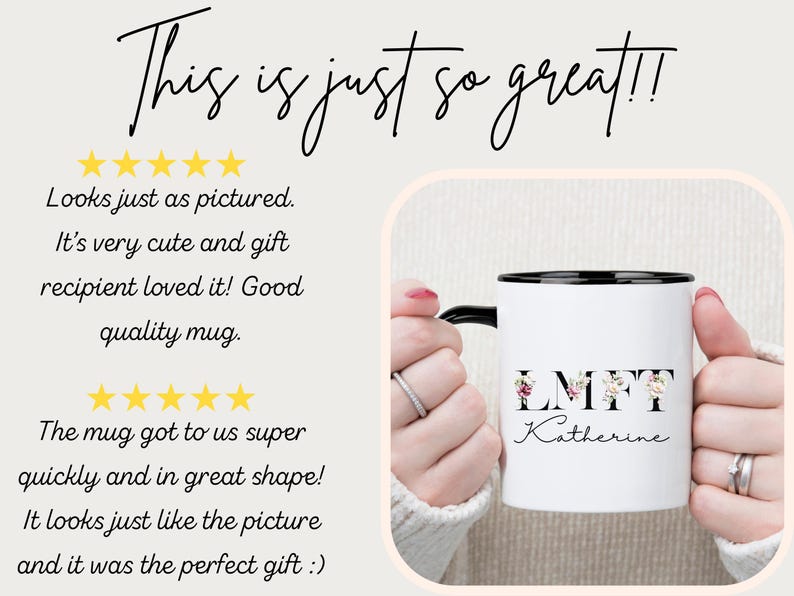 Personalized LMFT Coffee Mug: Therapist Gift, Custom Name - Etsy