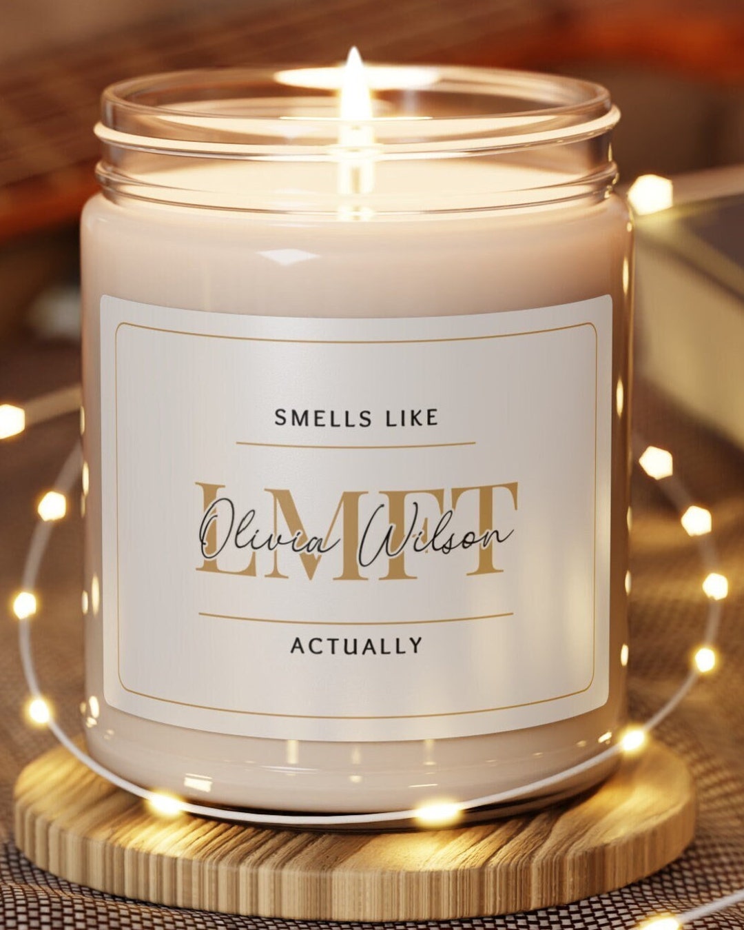 Personalized LMFT Candle: Marriage & Family Therapist Gift - Etsy