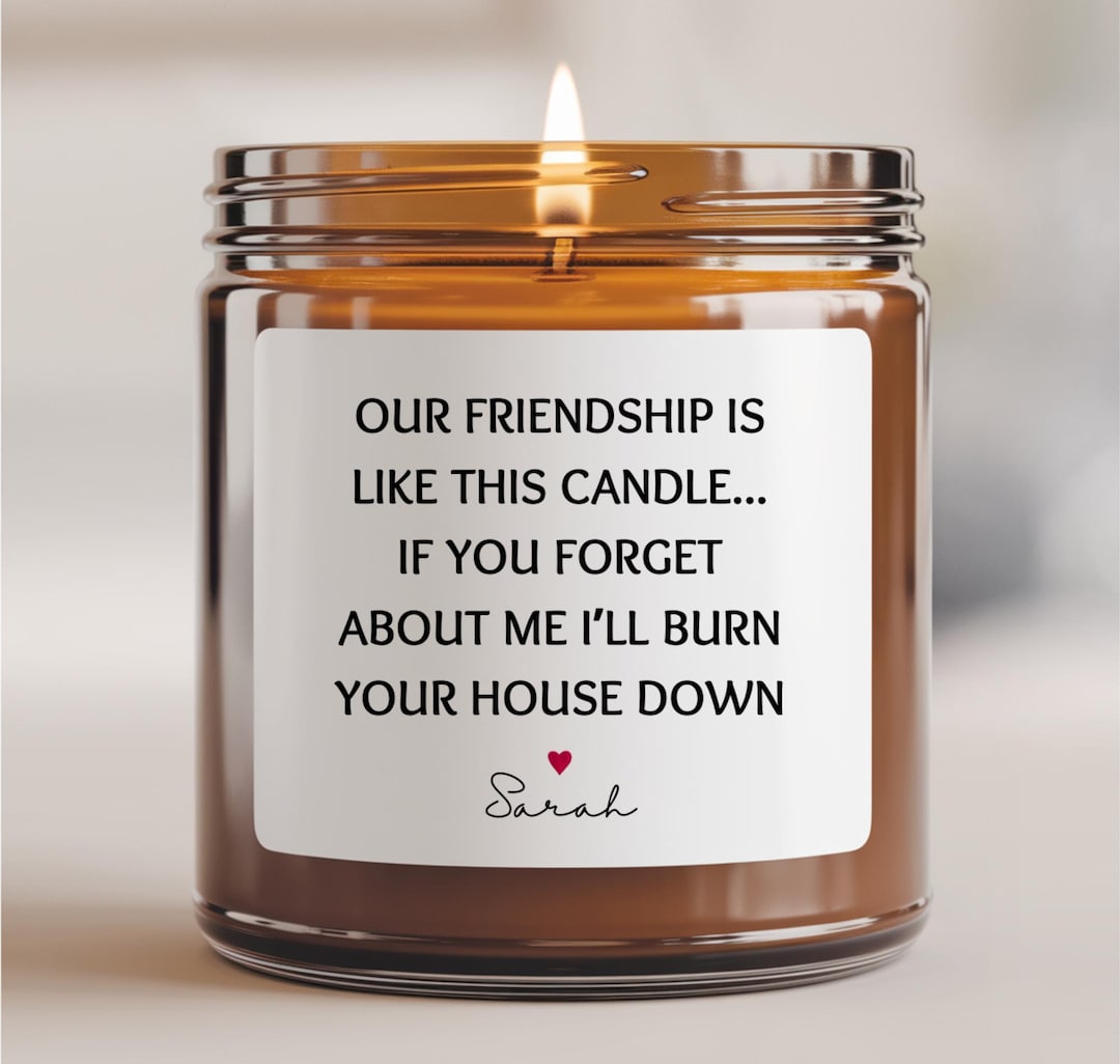 Friendship Candle, Best Friend Gift, Friendship Gift, Friend Gift, Our ...