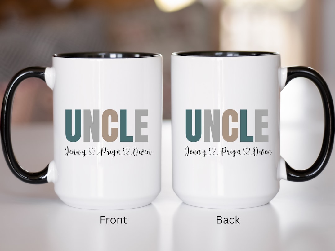 This Uncle Belongs to Mug,uncle Mug With Kids Names,new Uncle Christmas ...