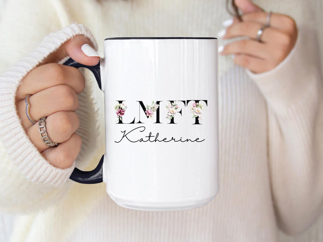 Personalized LMFT Coffee Mug: Therapist Gift, Custom Name - Etsy