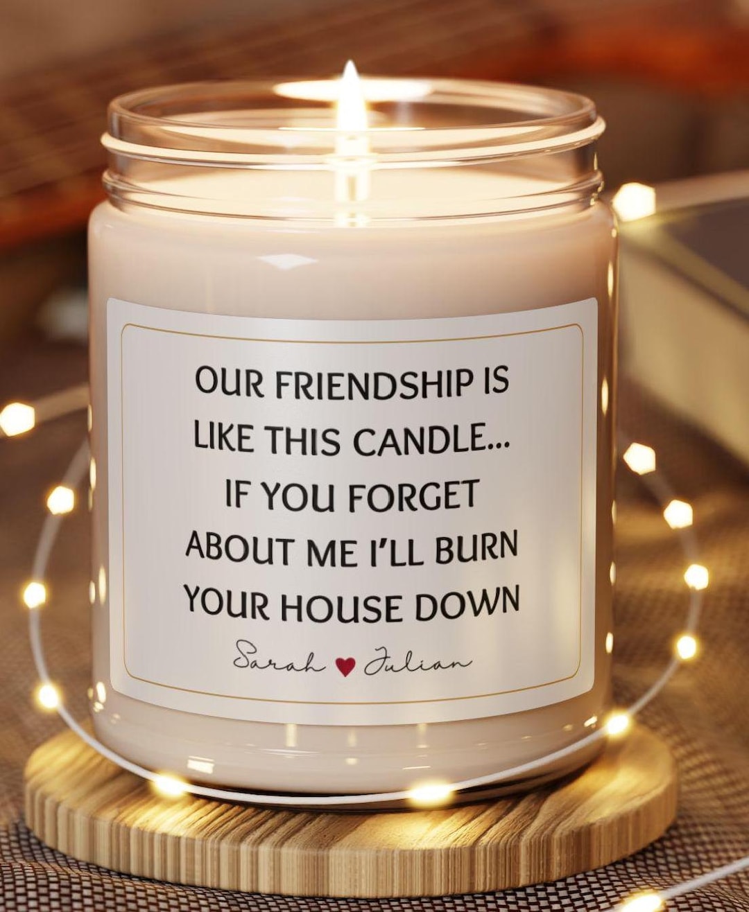 Friendship Candle, Best Friend Gift, Friendship Gift, Friend Gift, Our ...